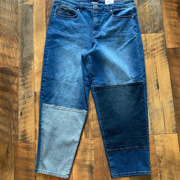 Style & Co. | Jeans | Style Co Mom Jean Straight Leg Color Block Jean ...